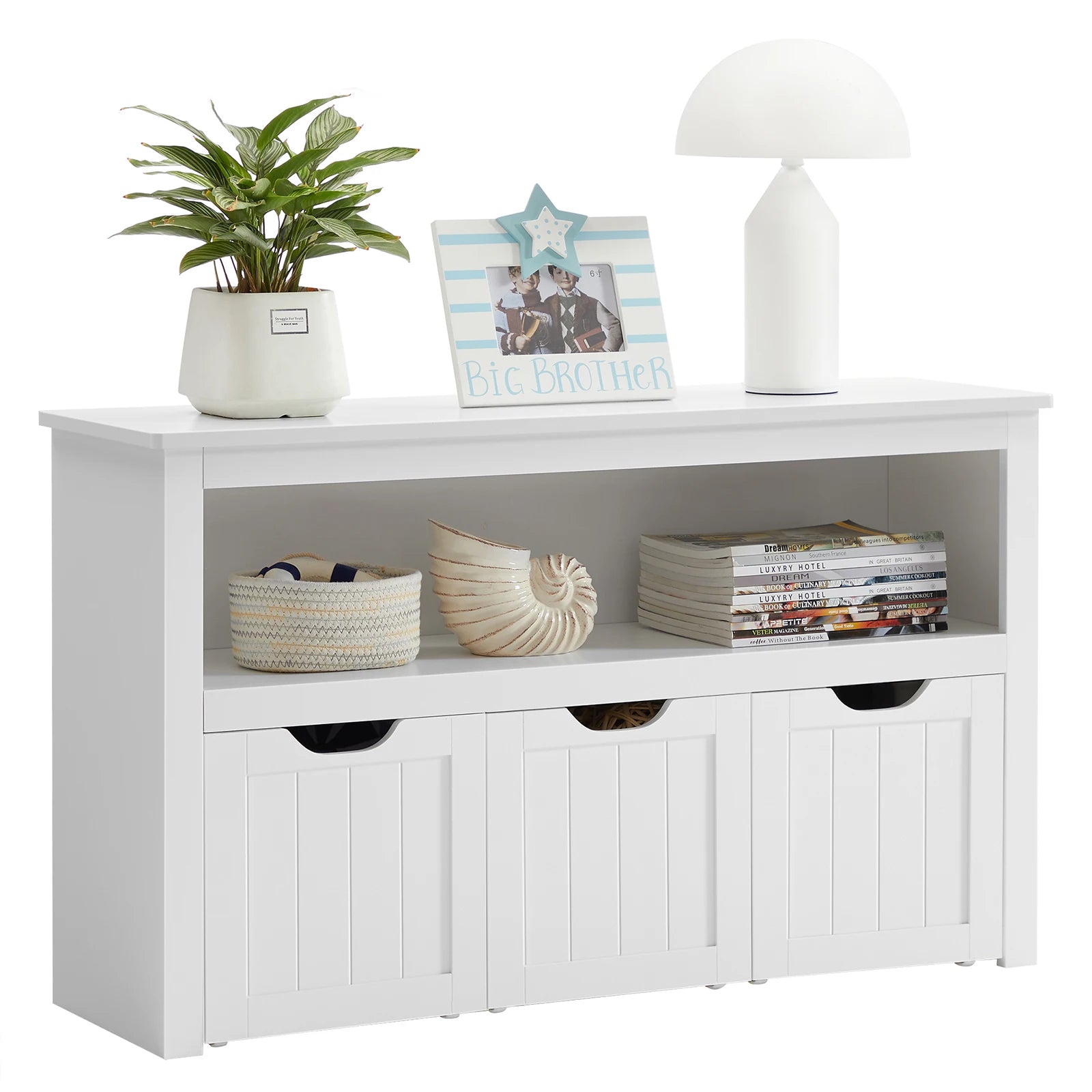 VASAGLE Toy Storage for Kids, Storage Unit, Storage Cabinet with Wheel ...